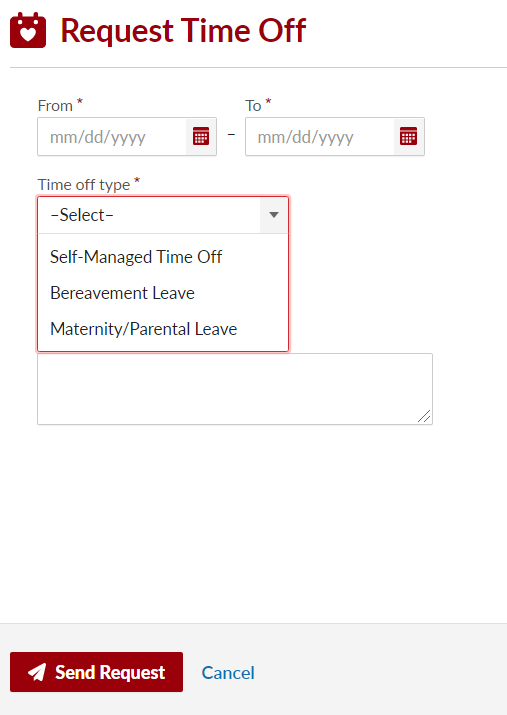 Requesting Time Off